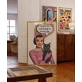 Black Cat Pop Retro Woman Trendy Poster Unframed Paper Print - Walmart.com