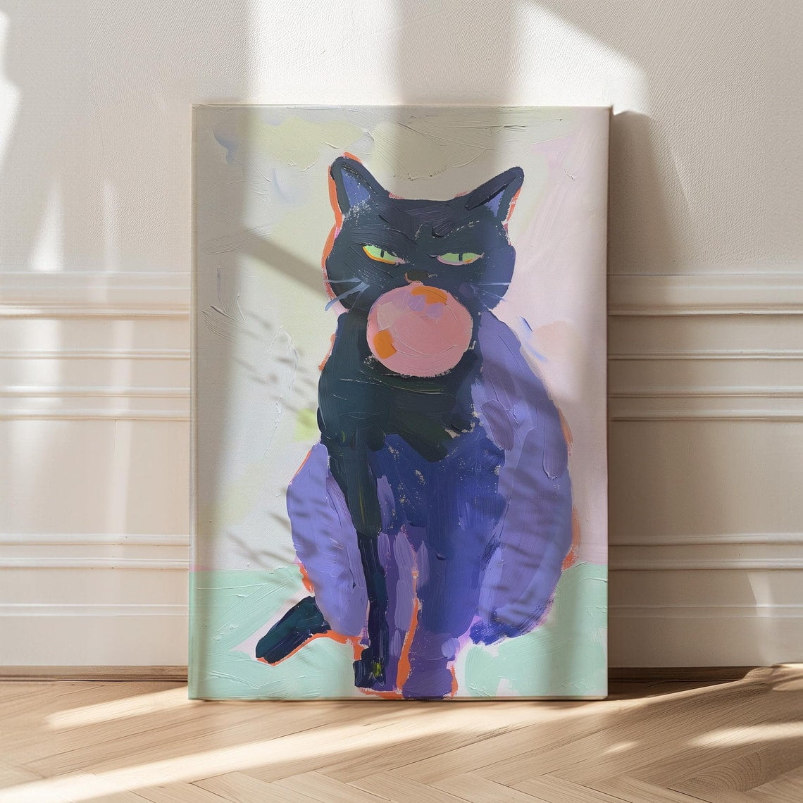 Black Cat Poster, Maximalist Art, Matisse Art, Danish Pastel, Cat ...
