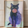 Black Cat Poster Maximalist Art Matisse Art Danish Pastel Cat Drawing ...