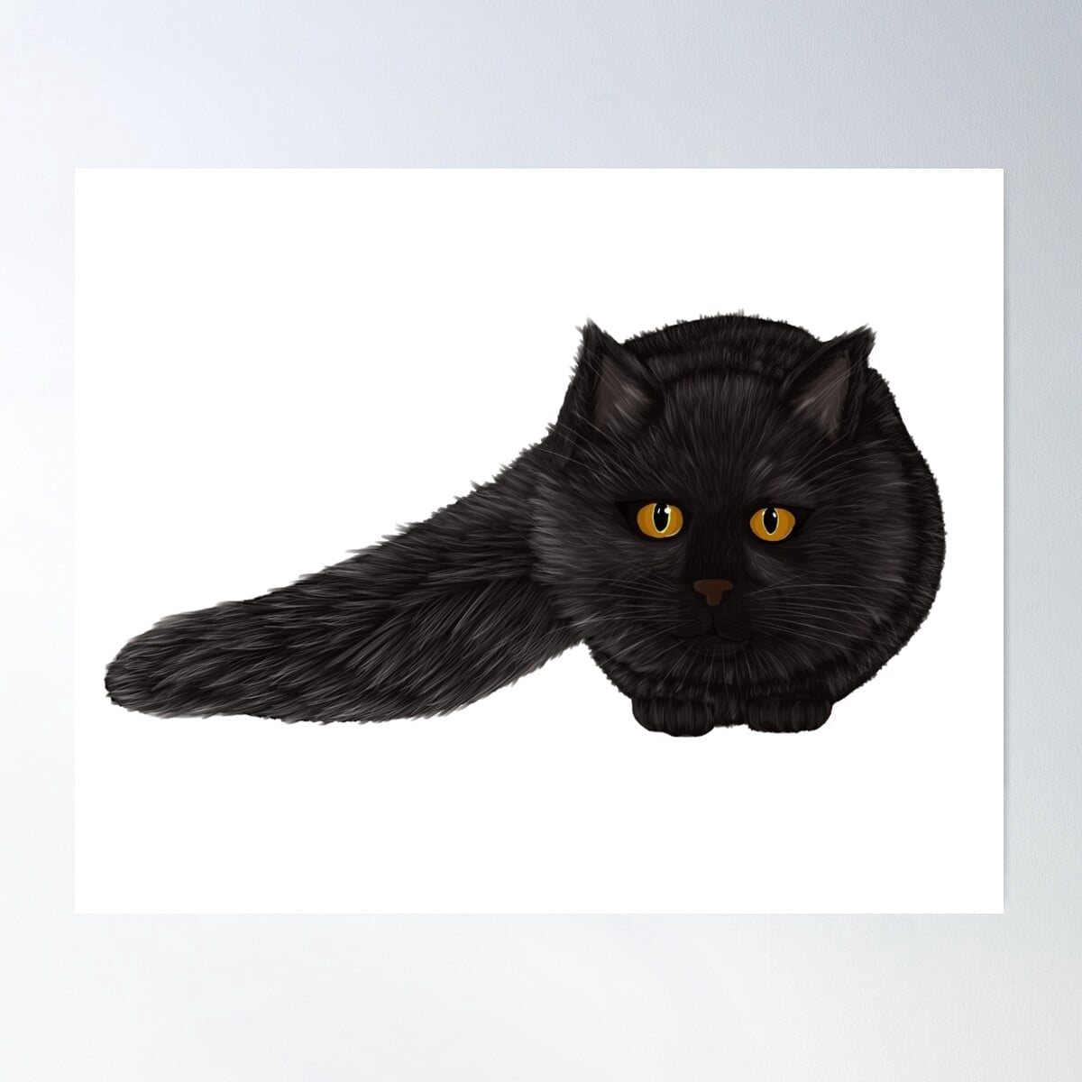 Black Cat Poster Wall Art Modern Wall Decor For Living Room Bedroom ...