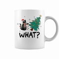 Black Cat Pushing Christmas Tree Over Cat What Coffee Mugs - Walmart.com