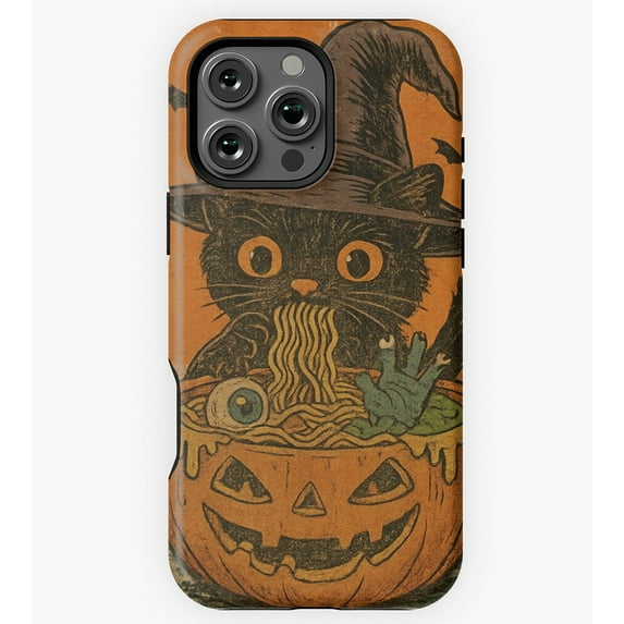 Black Cat Ramen Japanese Halloween GA9795 Phone Case for iPhone 11 to ...