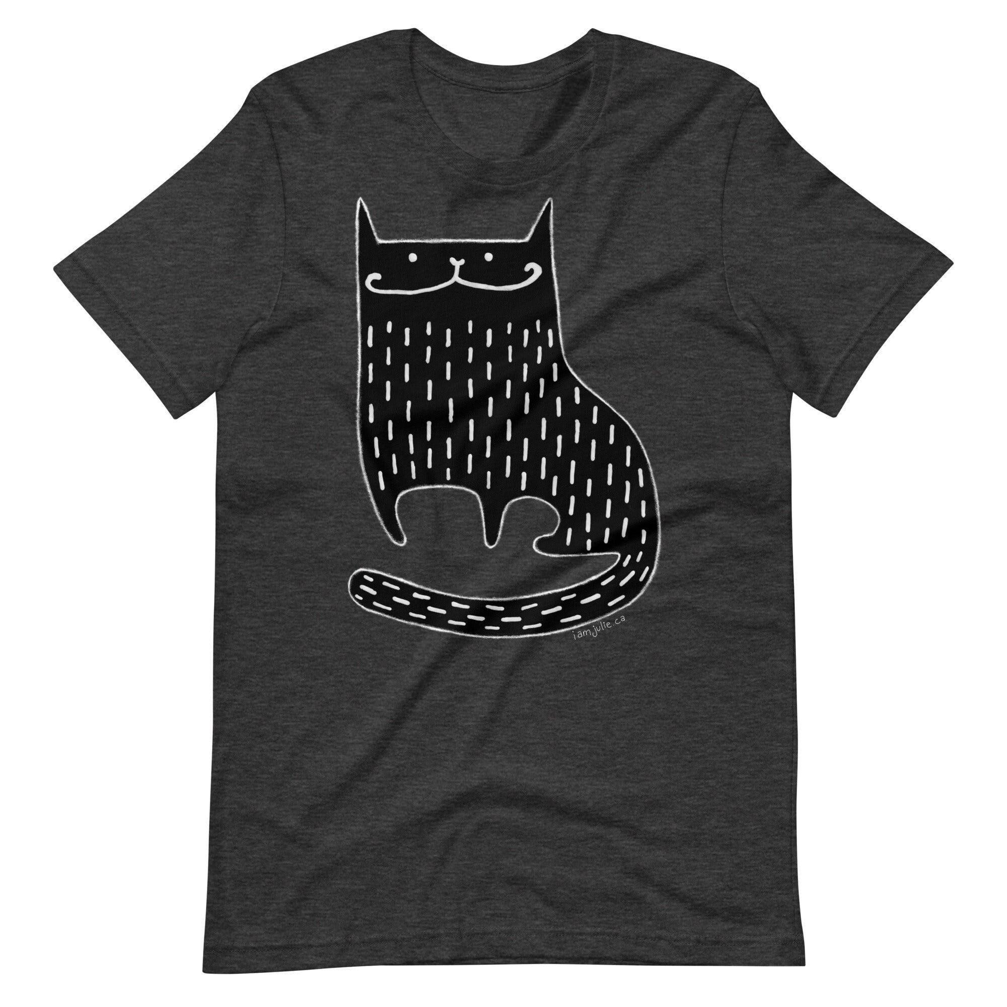 Black Cat Shirt Folk Art Tee Shirt Birthday Housewarming Gifts Funny ...