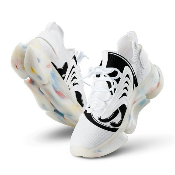 Black Cat Silhouette Design Walking Shoes for Men Woman Lightweight ...