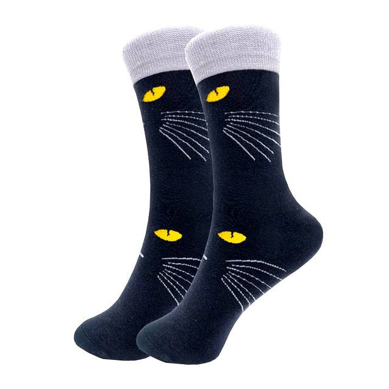 Black Cat Socks from the Socks Panda (Adult Medium - Women's Shoe Sizes ...
