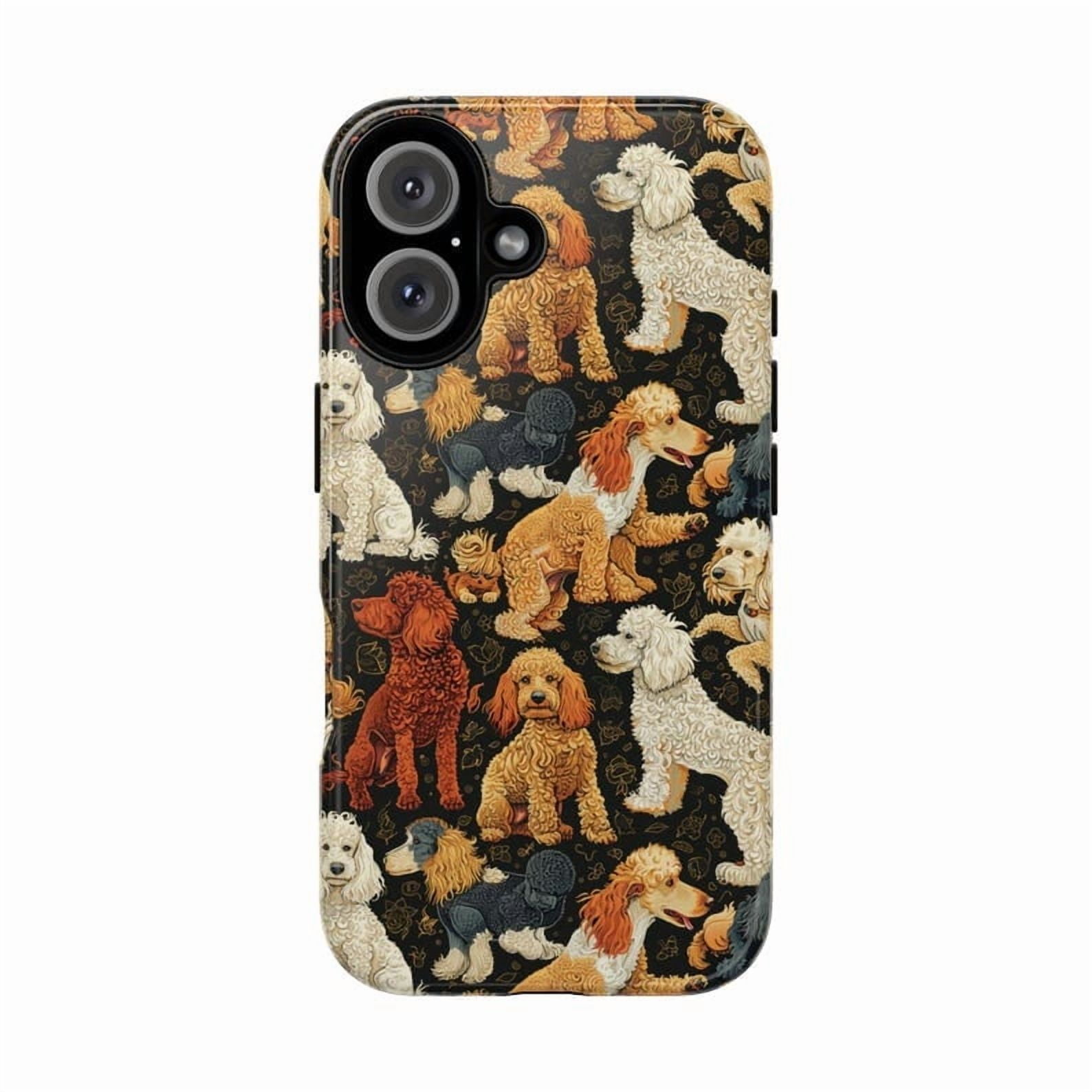 Poodles Dog Pattern Cute Case for iPhone 17 16 15 14 13 12 11 Pro Max ...