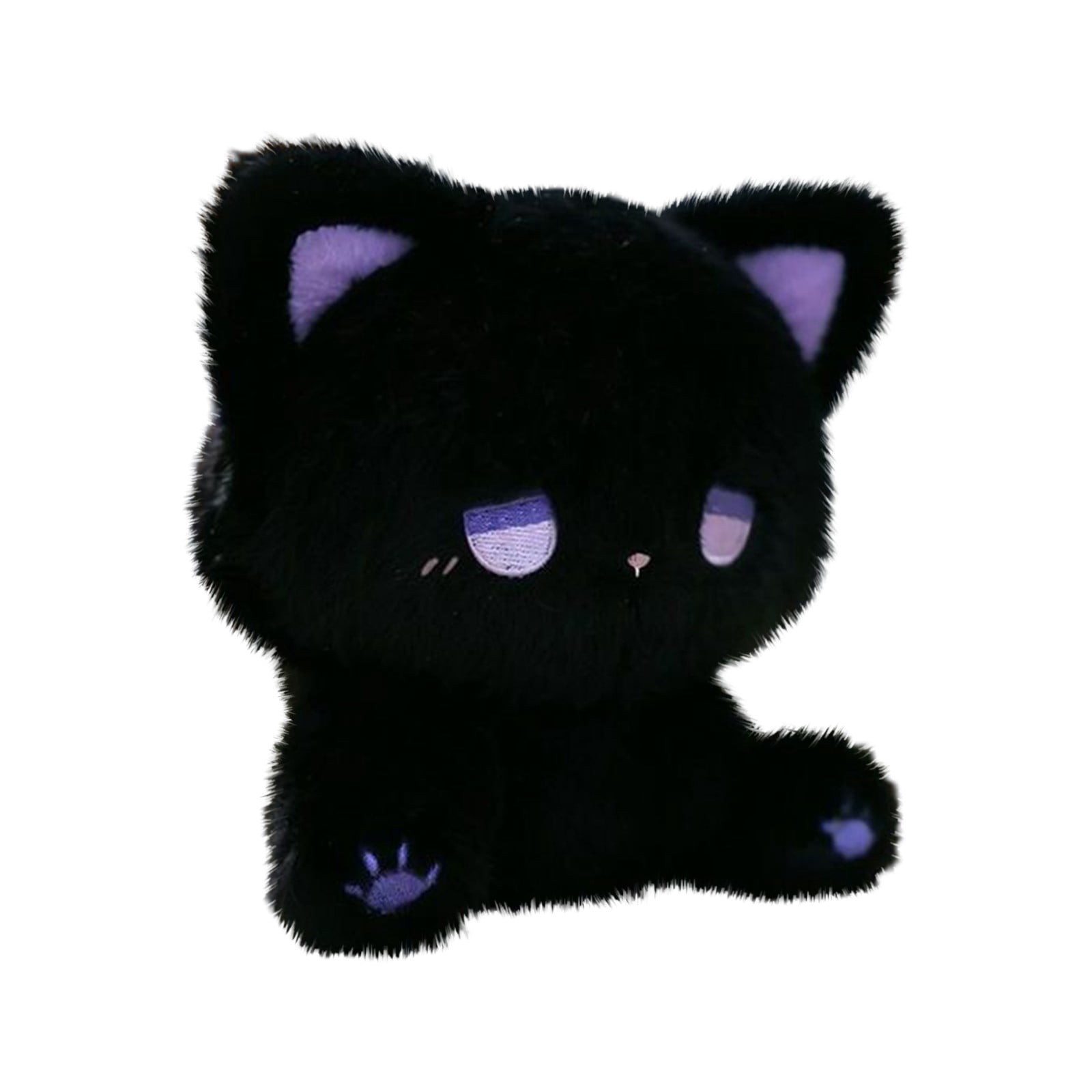 Black Cat Stuffed Animals, 7 inch Stuffed Animals Black Cat Plush, Cute ...