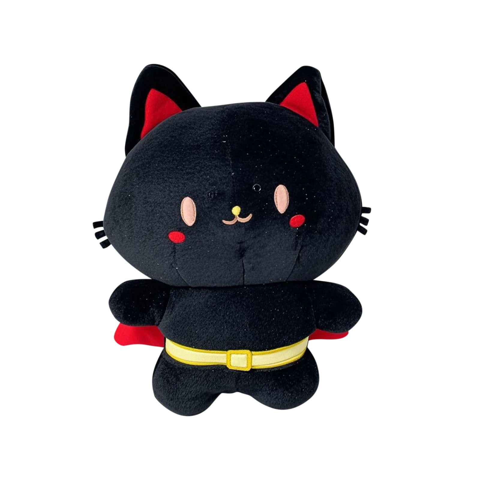 Black Cat Stuffed Animals, 9 inch Stuffed Animals Black Cat Plush, Cute ...