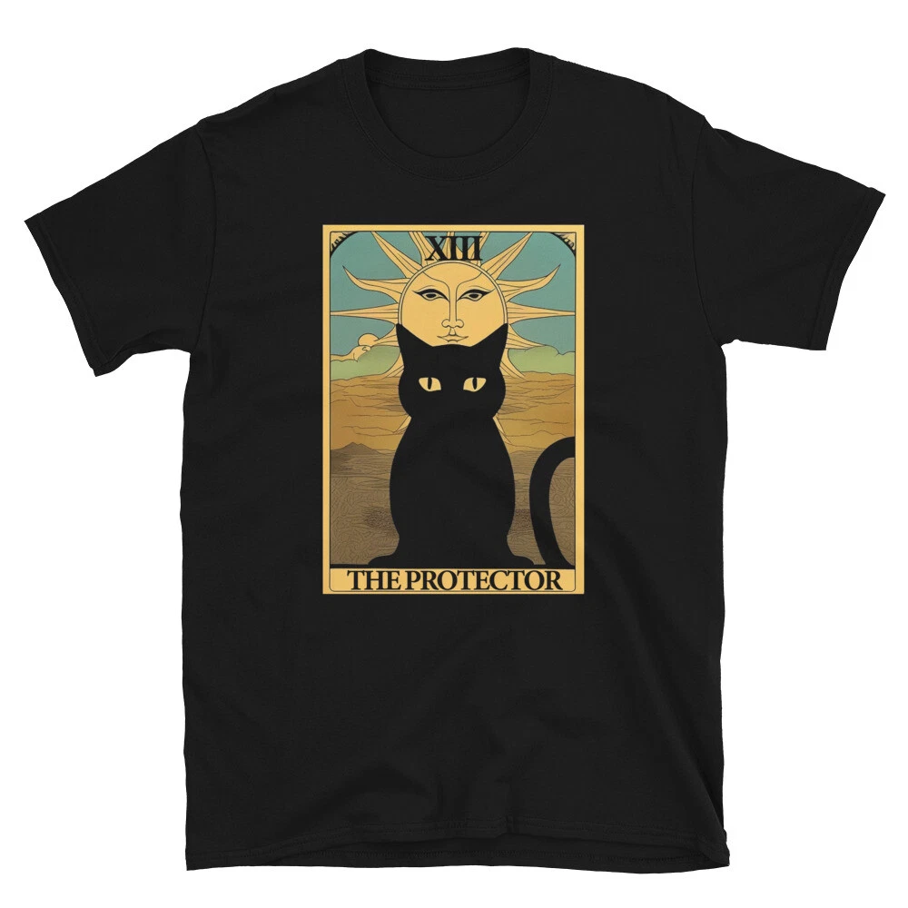 Black Cat Tarot Card The Protector T-Shirt - Walmart.com