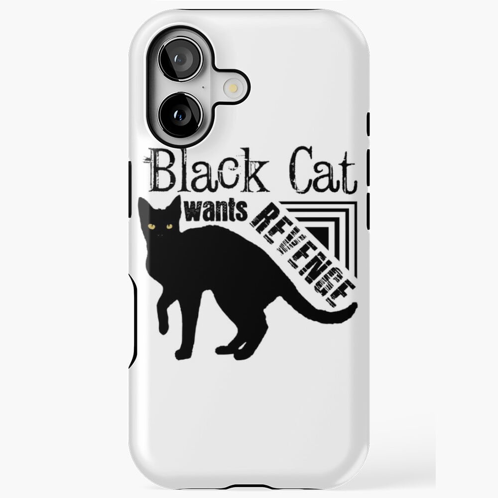 Black Cat Wants Revenge Funny Thanksgiving Turkey Case for iPhone 11-17 ...
