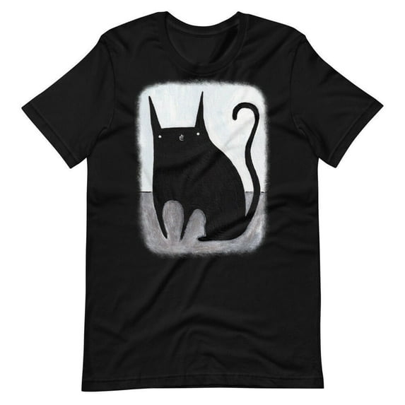 Black Cat Whimsical Quirky Gifts Folk Art Goth Birthday Housewarming ...