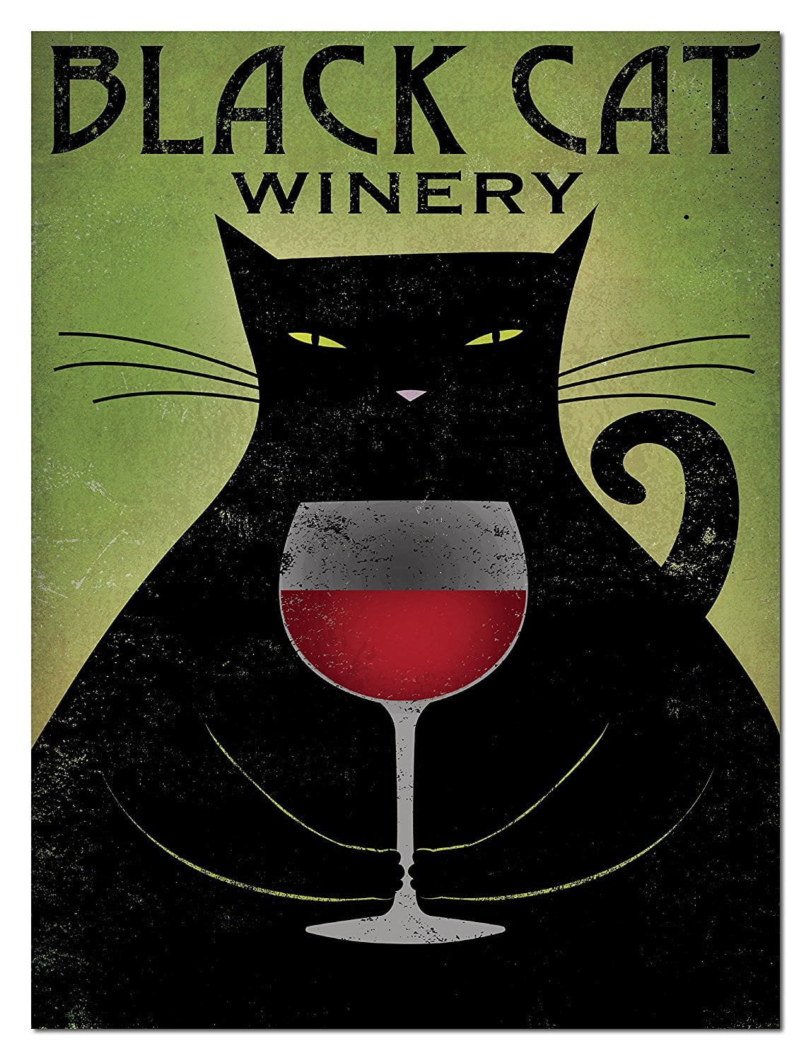 Black Cat Winery Red Wine Print by Ryan Fowler; One 12x16in Paper ...