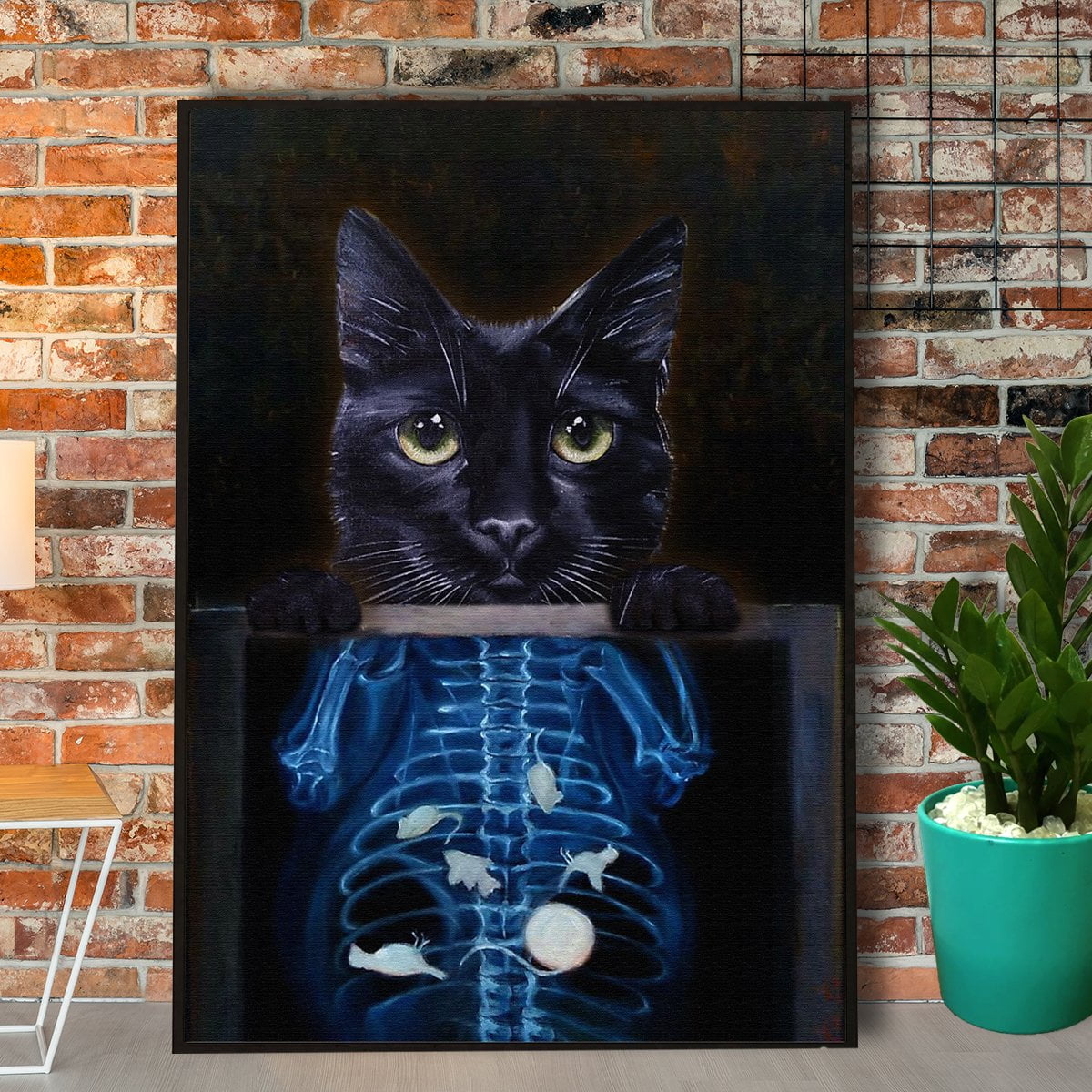 Black Cat X-Ray Paper Poster No Frame Matte Wall Art Decor 16 x 24 Inch ...