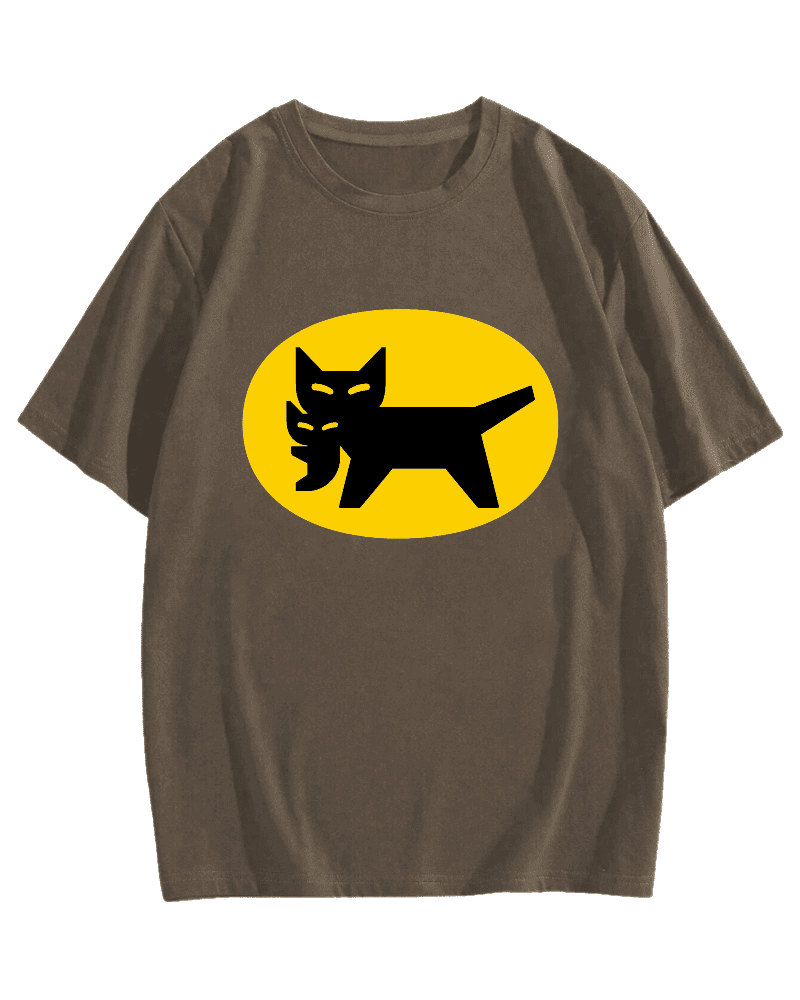 Black Cat Yamato Cotton casual T-shirt - Walmart.com