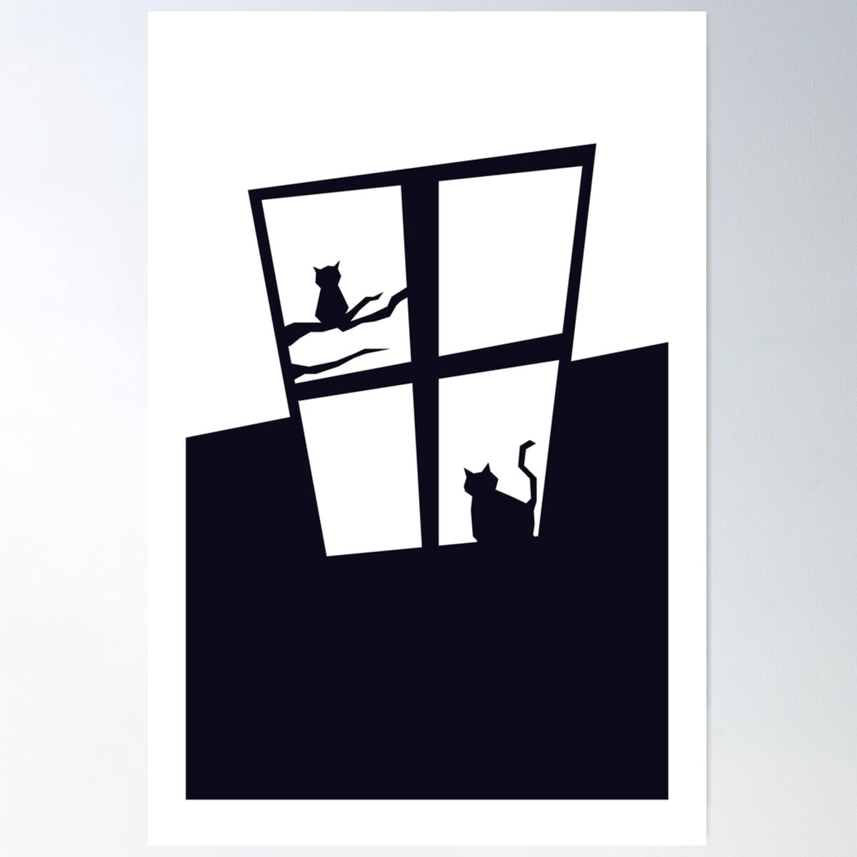 Black Cats And Other Things Howl In The Night Poster Wall Art, Modern ...