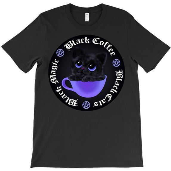Black Cats Black Coffee, Funny Paws Graphic Tee, Pet Lover H24506 T ...