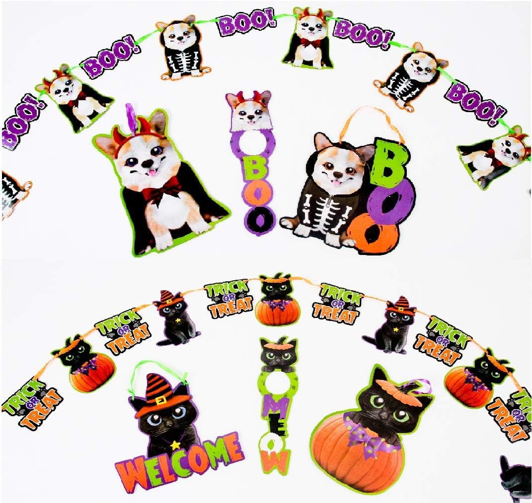 Black Cats and Dogs | Kid Friendly Not So Scary | Banners Cut Outs with ...