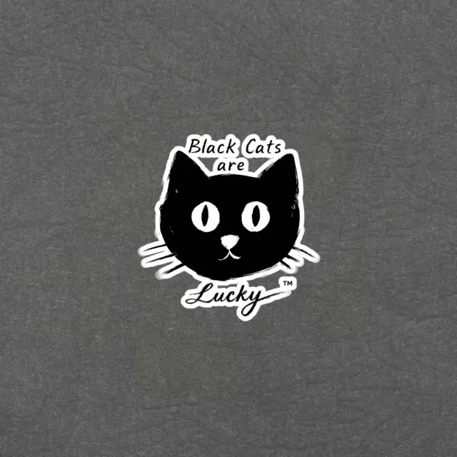 Black Cats Are Lucky Cute Cat Vinyl Sticker Decal For Cat Loversphone ...