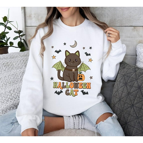 Black Cats Sweatshirt, Cat Sweat, Cute Cat Sweat, Cute Fall Sweat ...