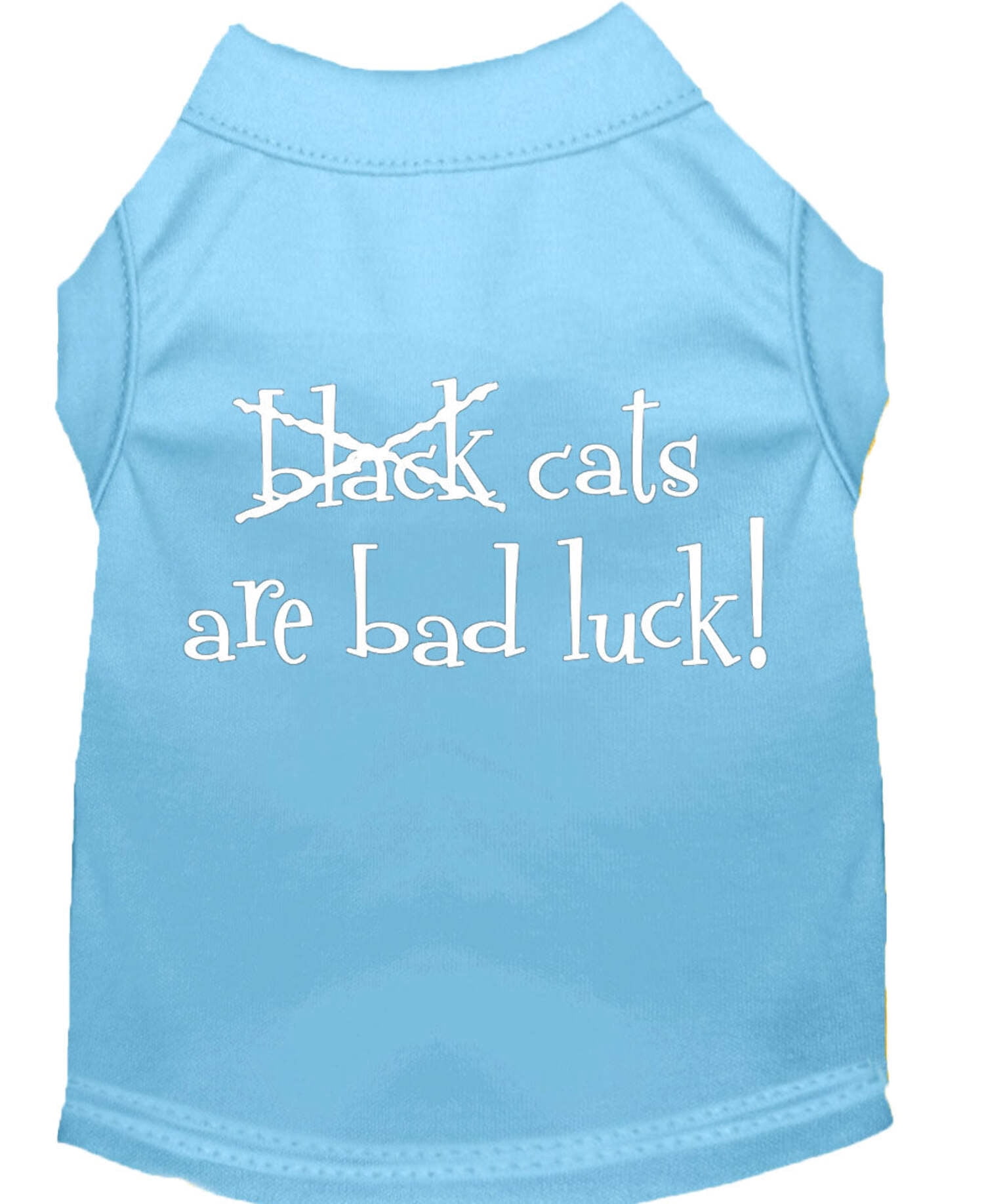 Pet Dog Cat Shirt Screen Printed, "Black Cats Are Bad Luck" - Walmart.com