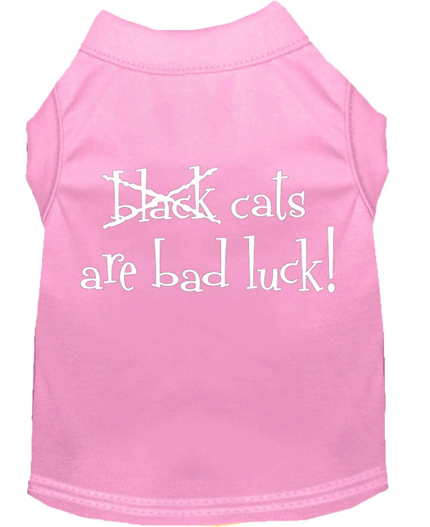 Pet Dog Cat Shirt Screen Printed, "Black Cats Are Bad Luck" - Walmart.com