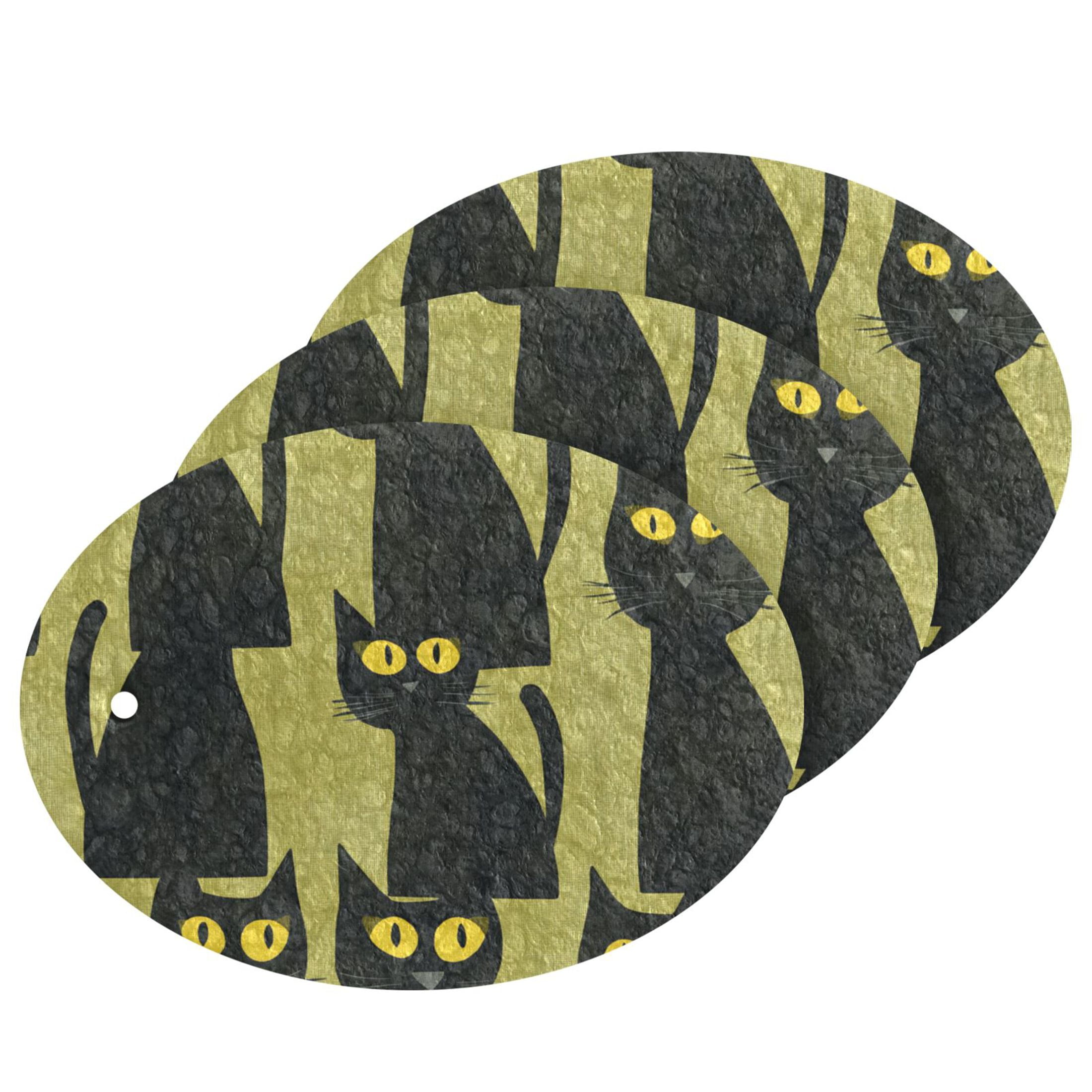 Black Cats in Green 3 Dish Sponges Bulk Delicate Clean Non Scratch ...