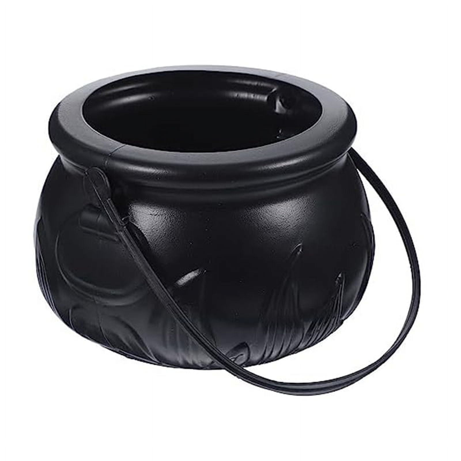 Black Cauldron Kettle Plastic Witch Kettle Patricks Cauldron Wizard Witch Cauldron Decoration ...