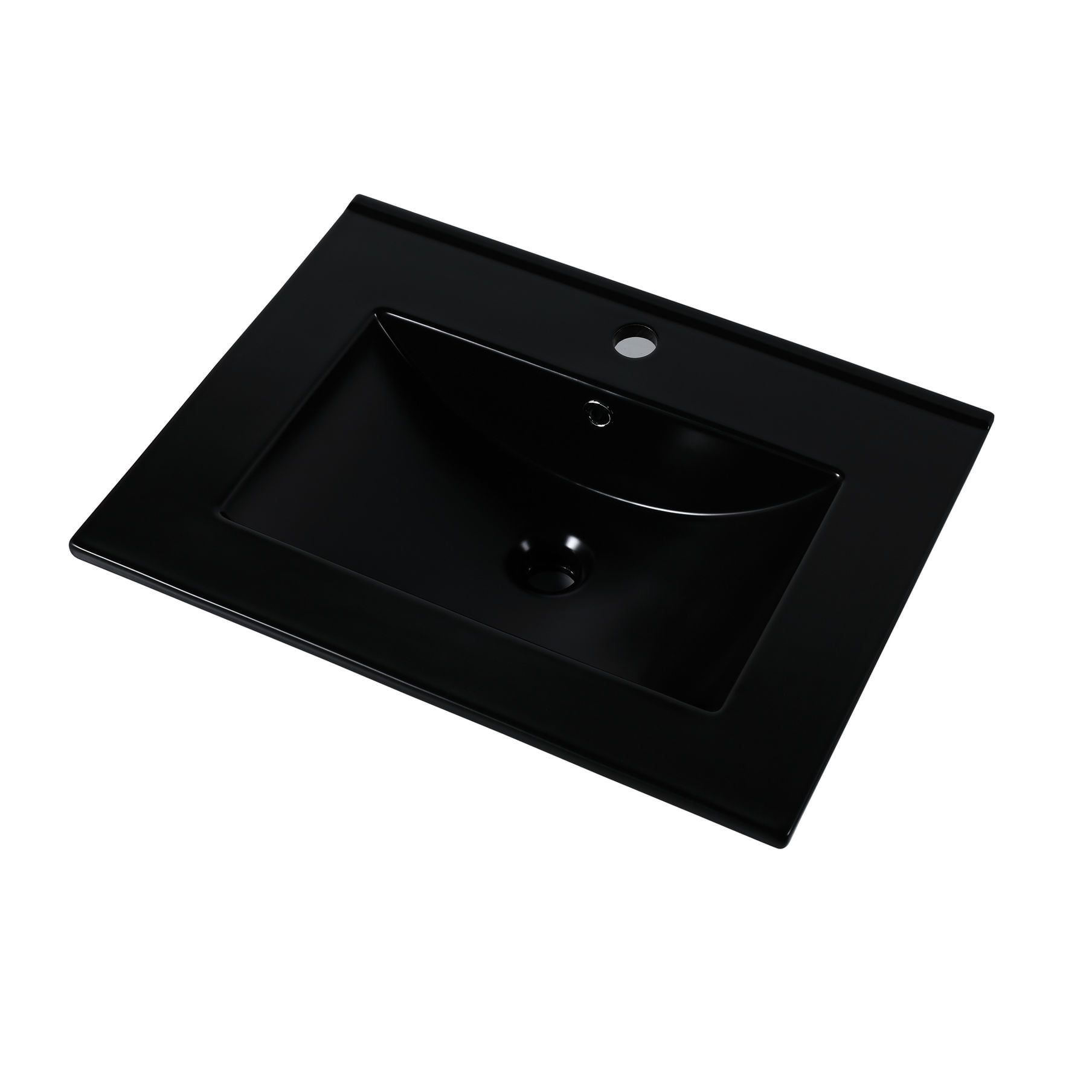 Black Ceramic Basin | Overflow Design | Functional and Stylish ...