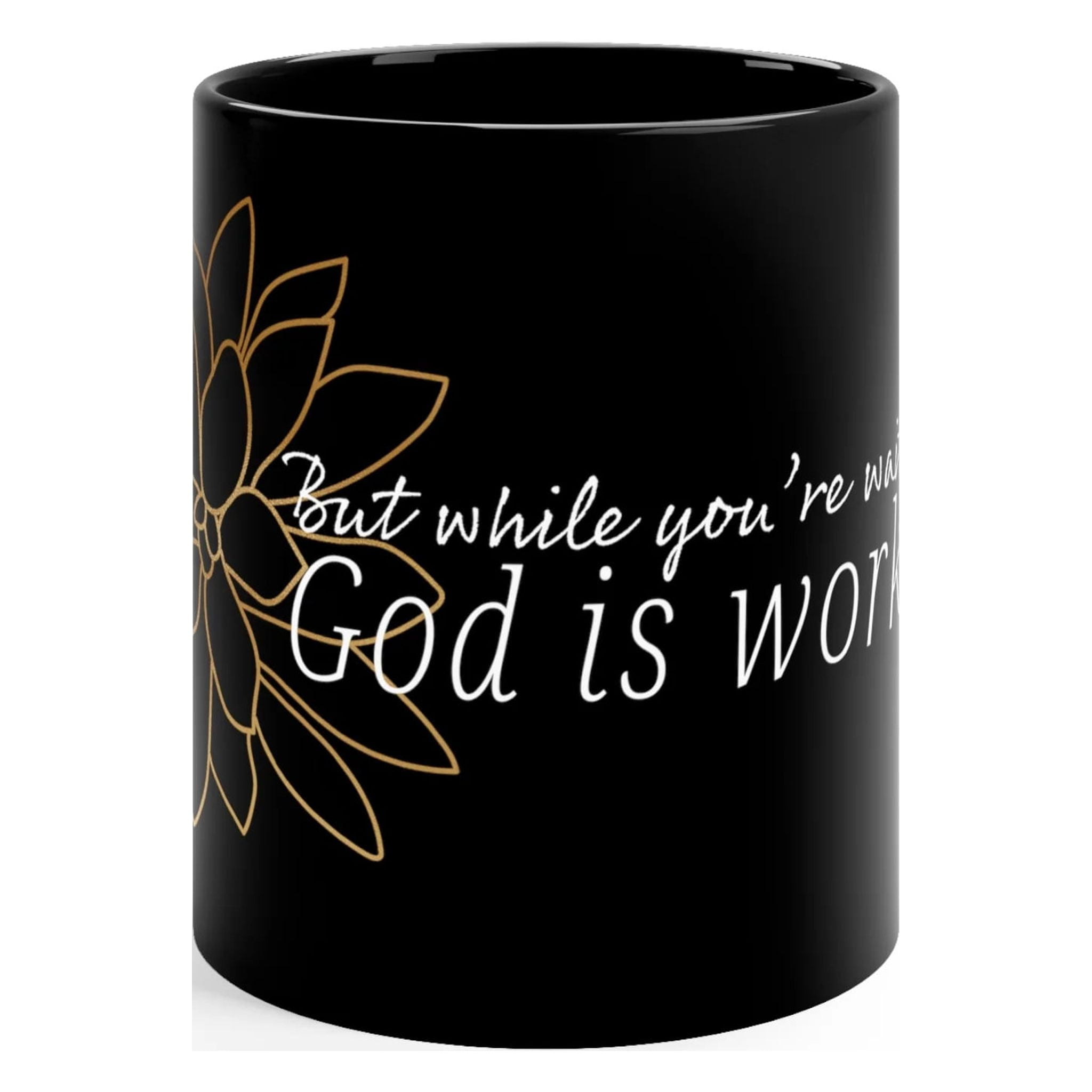 Black Ceramic Coffee Cup, Coffee Mug, Bible Scripture, Positive Cup ...