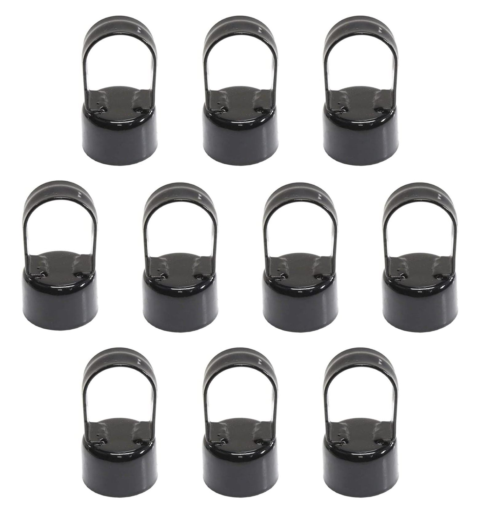Black Chain Fence Loop | Eye Top Rail | 2" (1 7/8" OD) x 1 5/8" (Pack ...