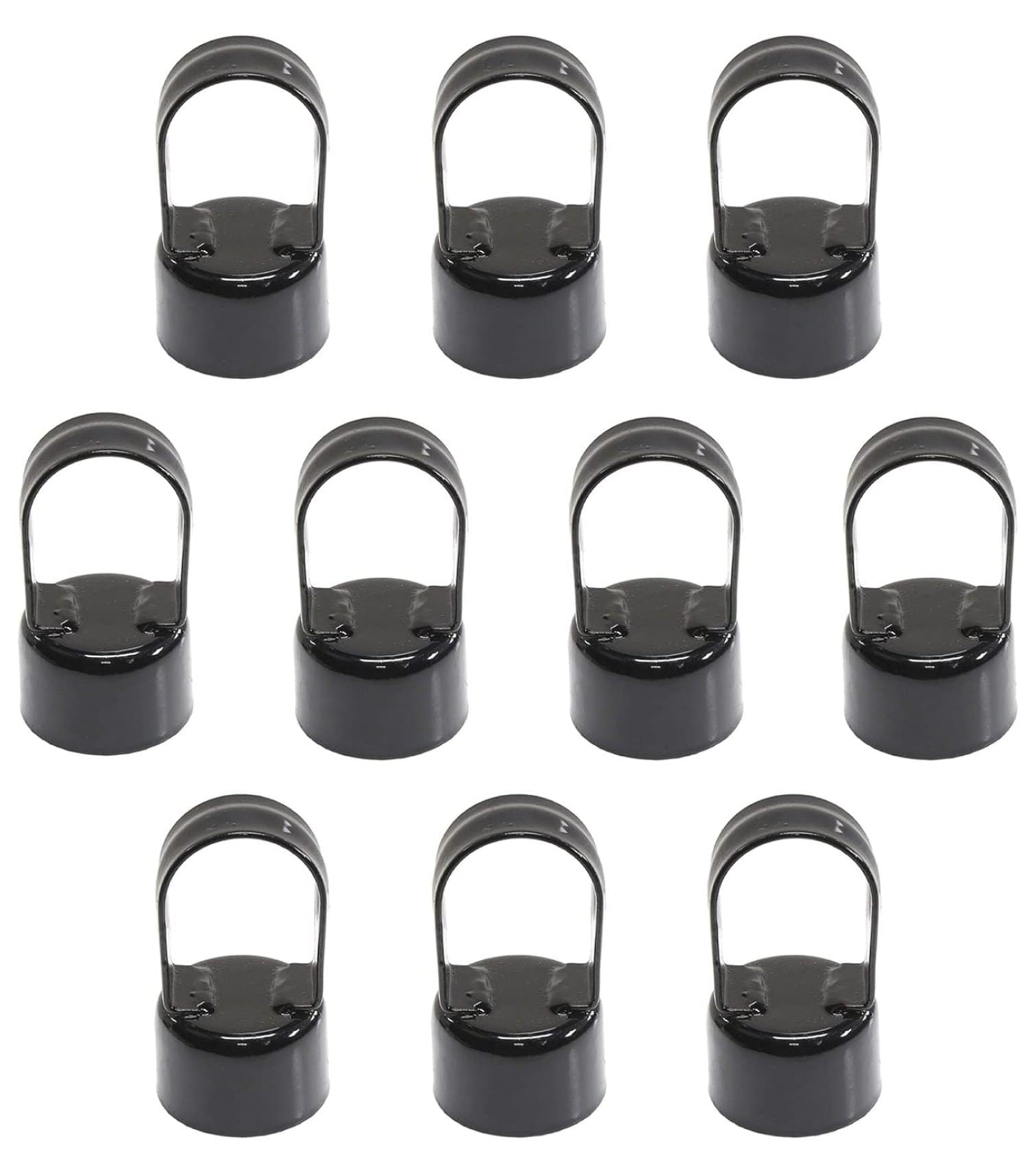 Black Chain Fence Loop | Eye Top Rail | 2" (1 7/8" OD) x 1 5/8" (Pack ...