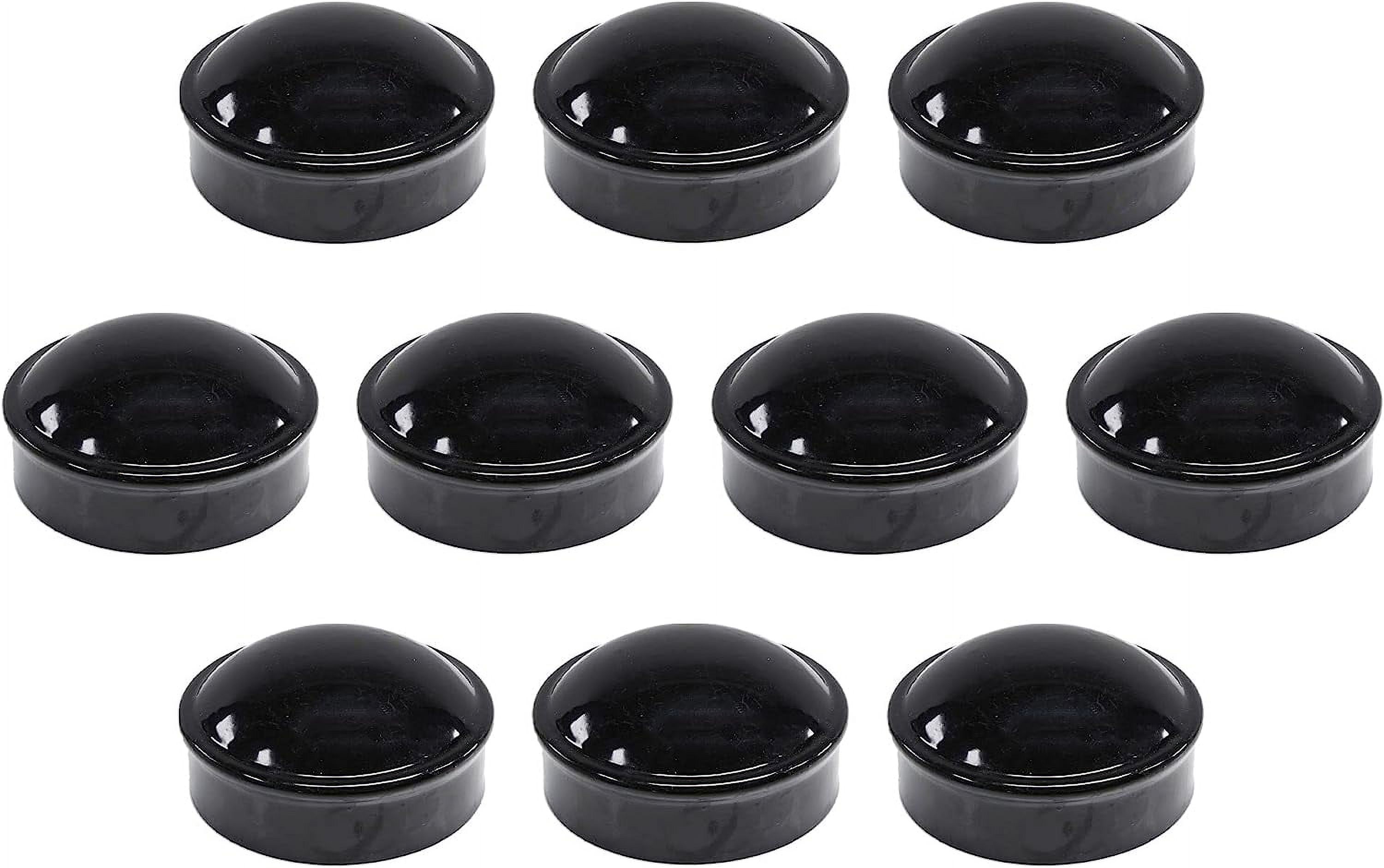 Black Chain Link Fence 3" (2 7/8" OD) Round Dome External Post Caps ...