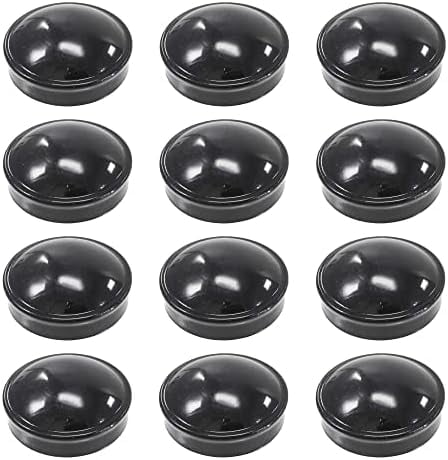 Black Chain Link Fence 4" Round Dome External Post Caps | Steel Caps | Chain Link Caps | (Pack ...
