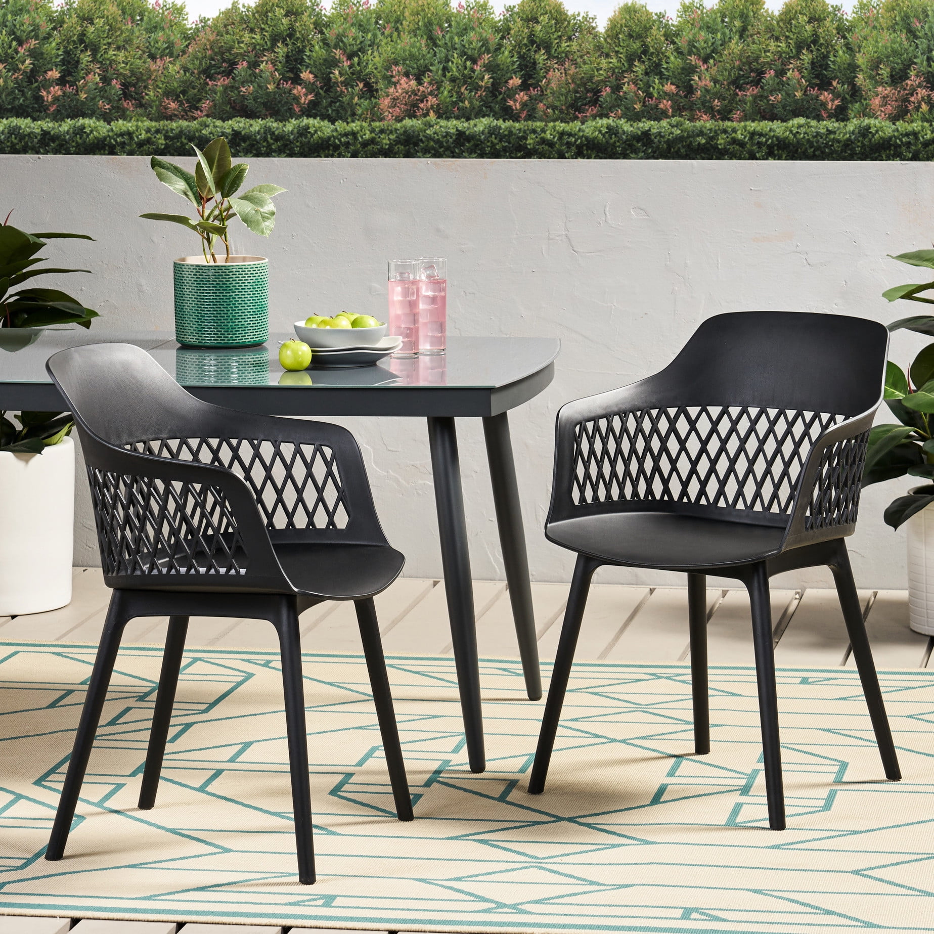 Black Chair for Outdoor | Weather-Resistant & Comfort | Outdoor BBQ ...