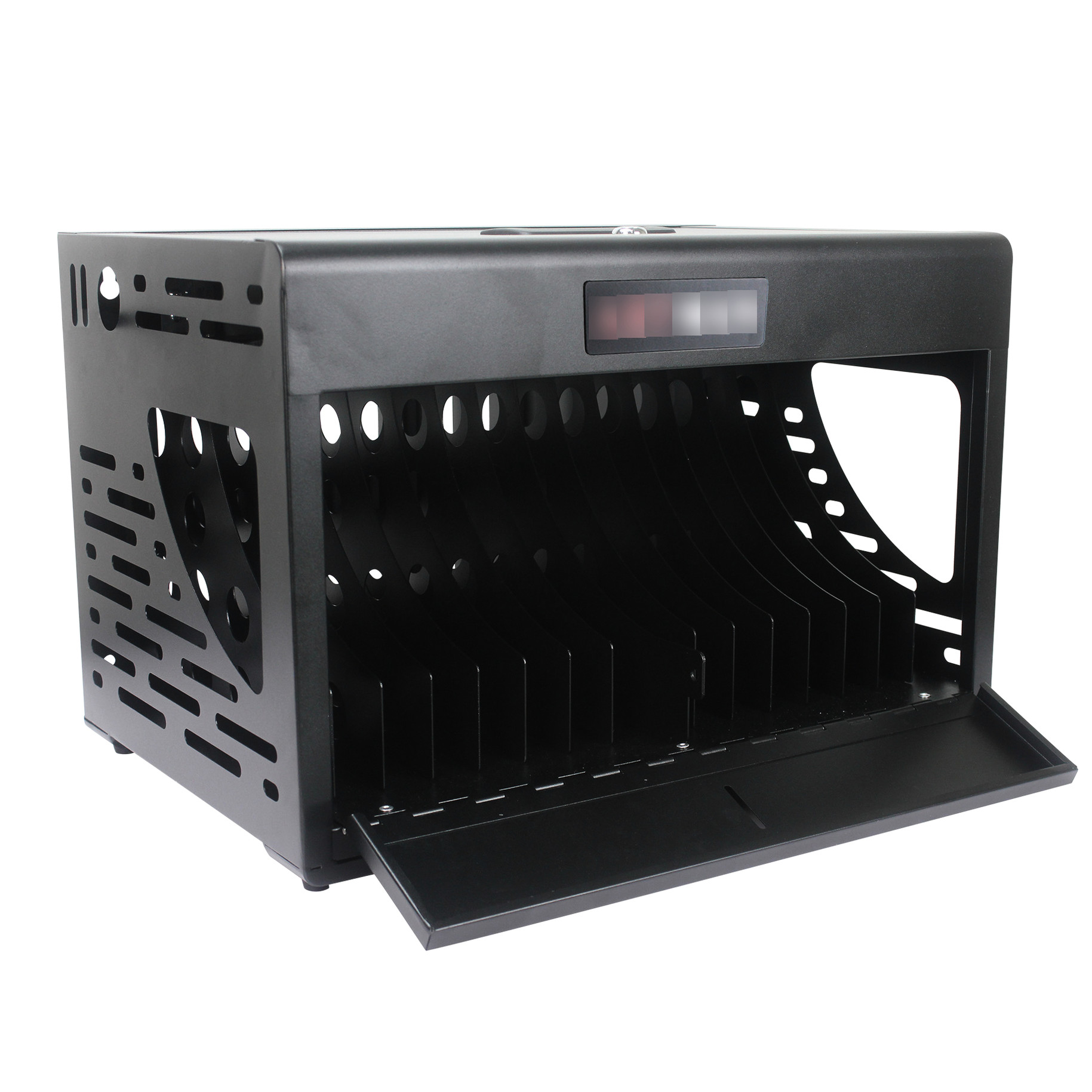 Black Charging Cabinet | Charge multiple devices in a fully - assembled ...