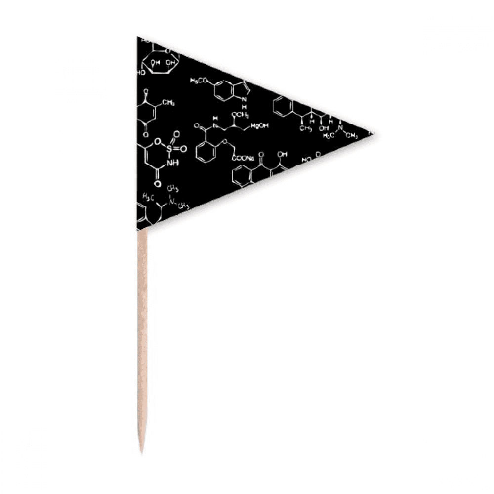 Black Checal Molecular Structure Illustration Toothpick Triangle ...