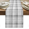 Black Checkered Table Runner Summer Modern Minimalist Tablerunners 13 x ...