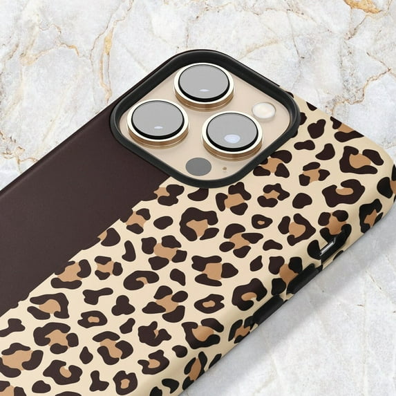 Black Cheetah and Leopard Animal Print Phone Case 17 16 15 14 13 12 11 ...
