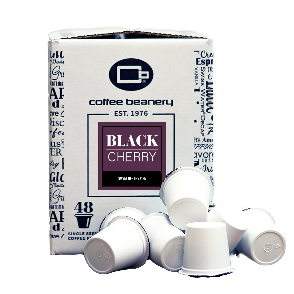 Black Cherry Coffee Pods by Coffee Beanery 192ct Bulk Flavored Coffee ...