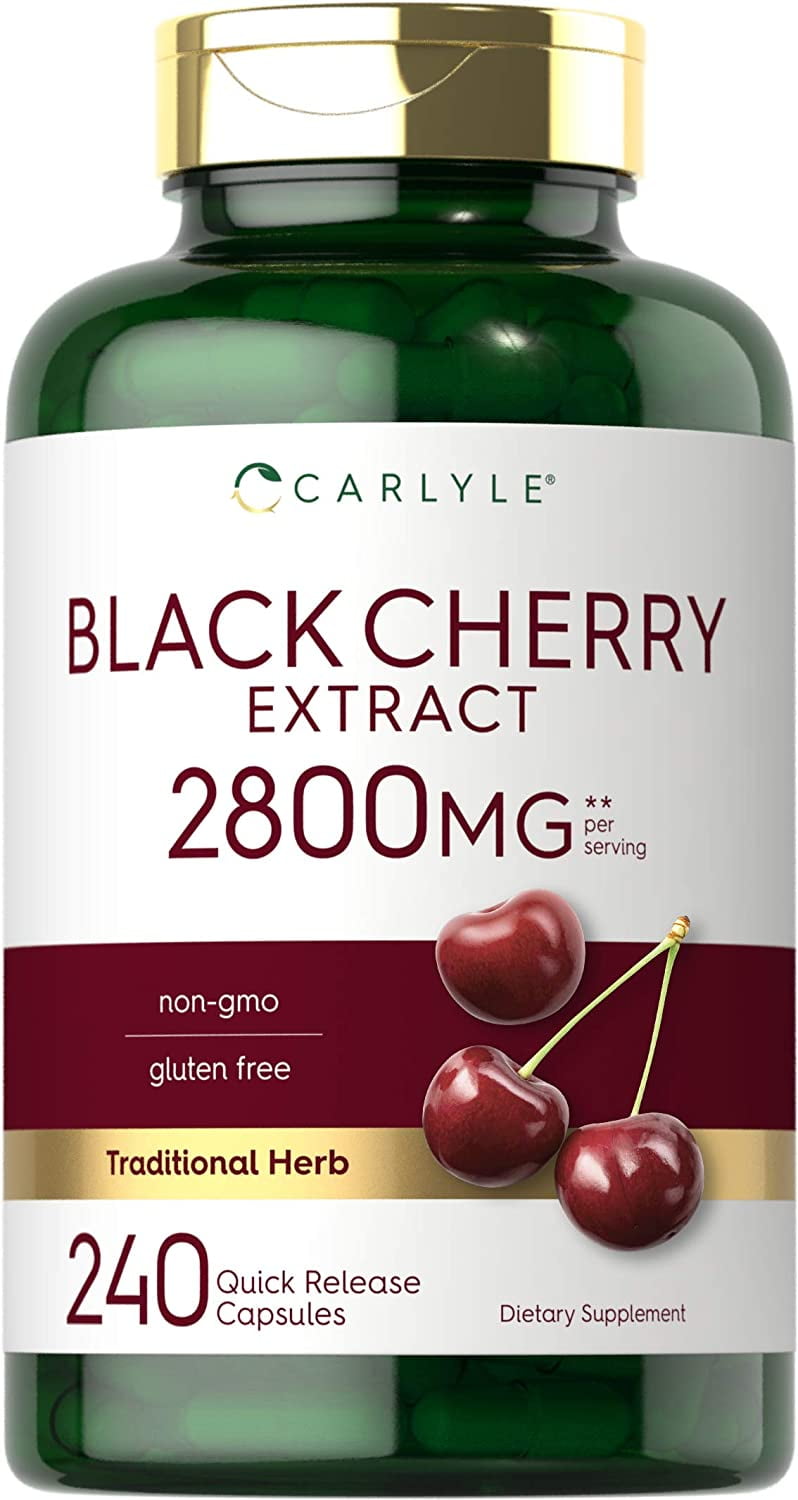 Carlyle Black Cherry Extract 2800mg Health Fruit Supplement | 240 ...