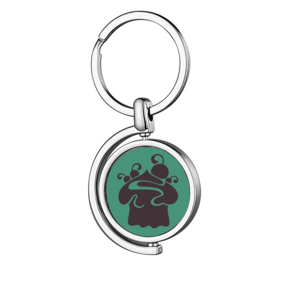 Black Cherry Ice Outline Rotating Keychain Metal Keyring Holder ...