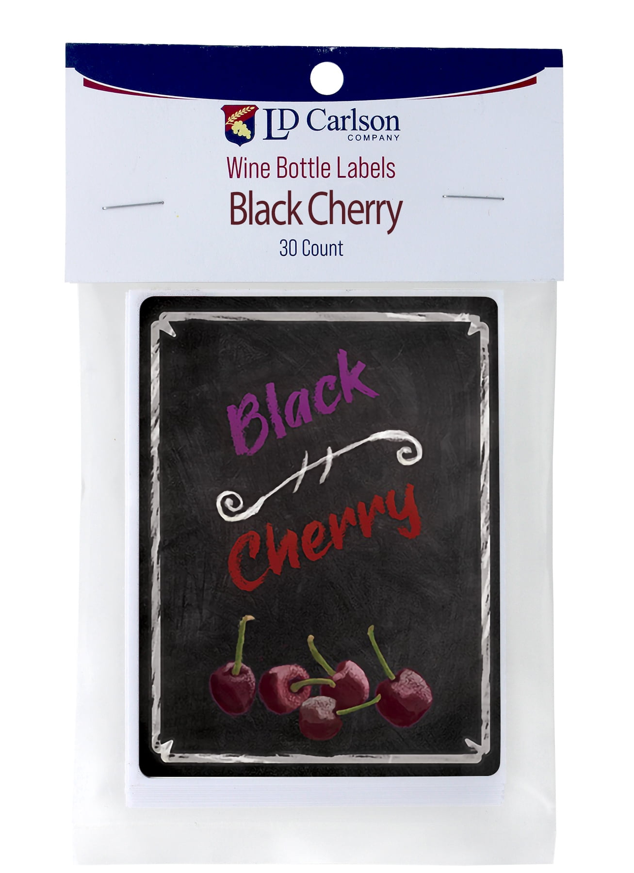 Black Cherry Wine Labels 30/Pack Mist Collection - Walmart.com