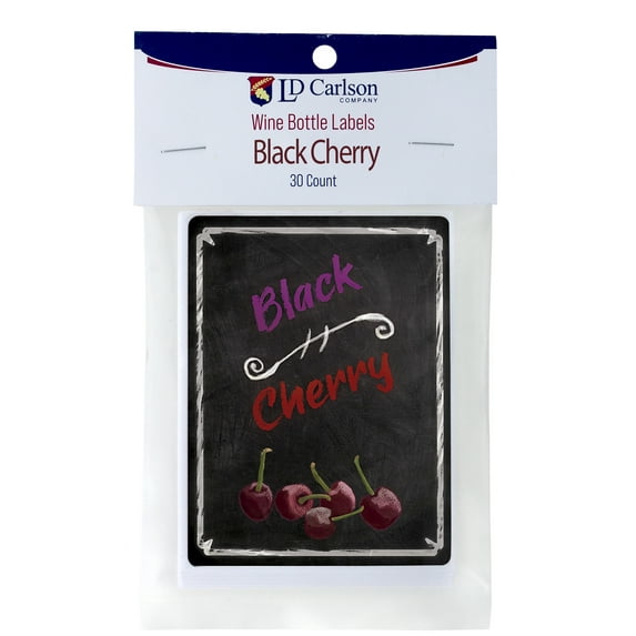 Black Cherry Wine Labels 30/Pack Mist Collection - Walmart.com