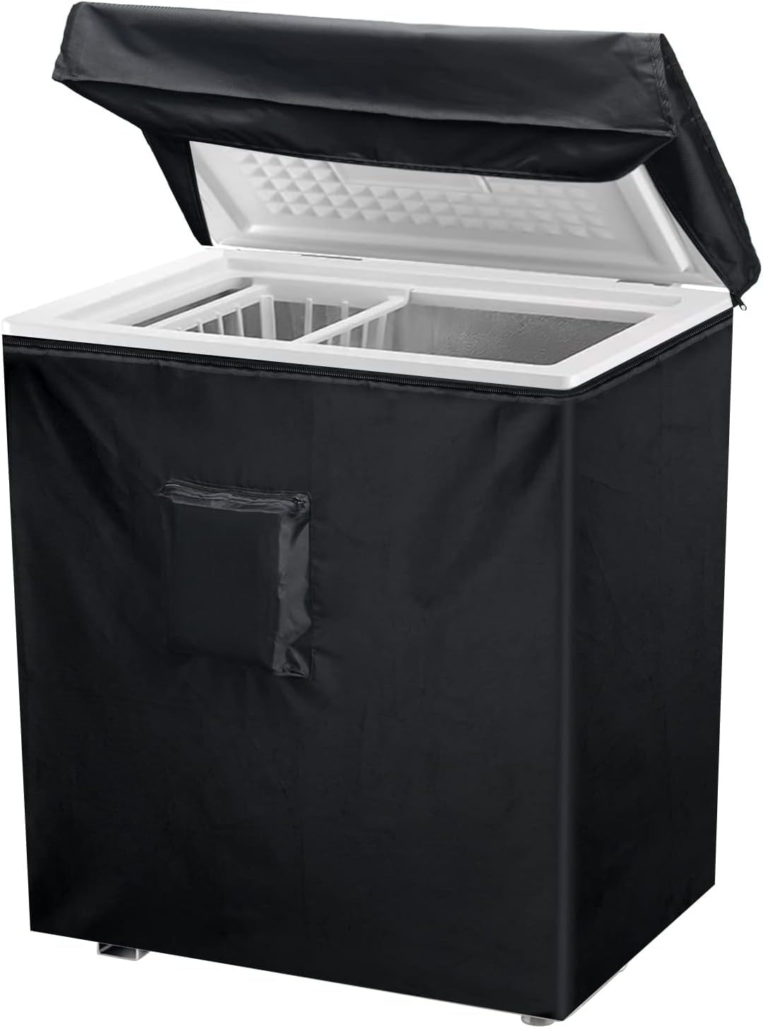 Black Chest Freezer Cover, Waterproof Freezer Covers Compact for 5 ...