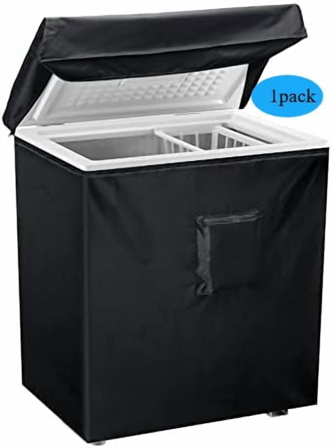 Black Chest Freezer Cover, Waterproof Freezer Covers Compact for 5 ...