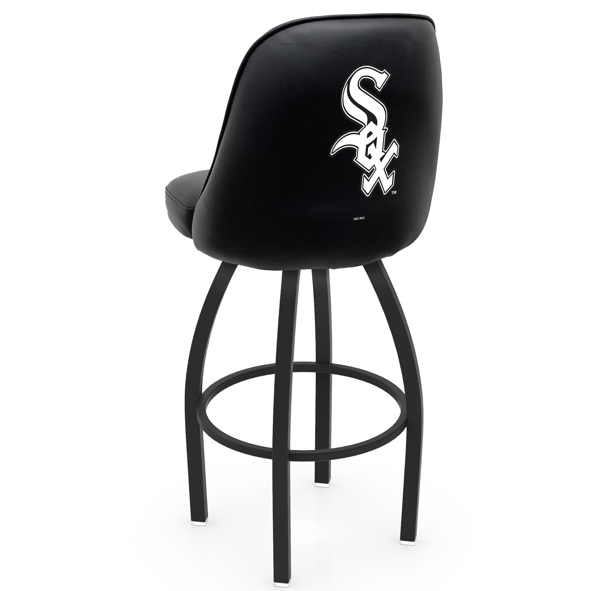 Black Chicago White Sox 36" Swivel Bucket Seat Bar Stool - Walmart.com