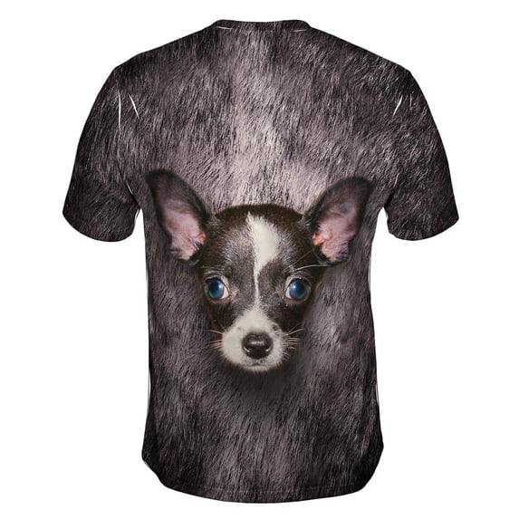 Black Chihuahua Face Mens T-Shirt All Over Print - Walmart.com