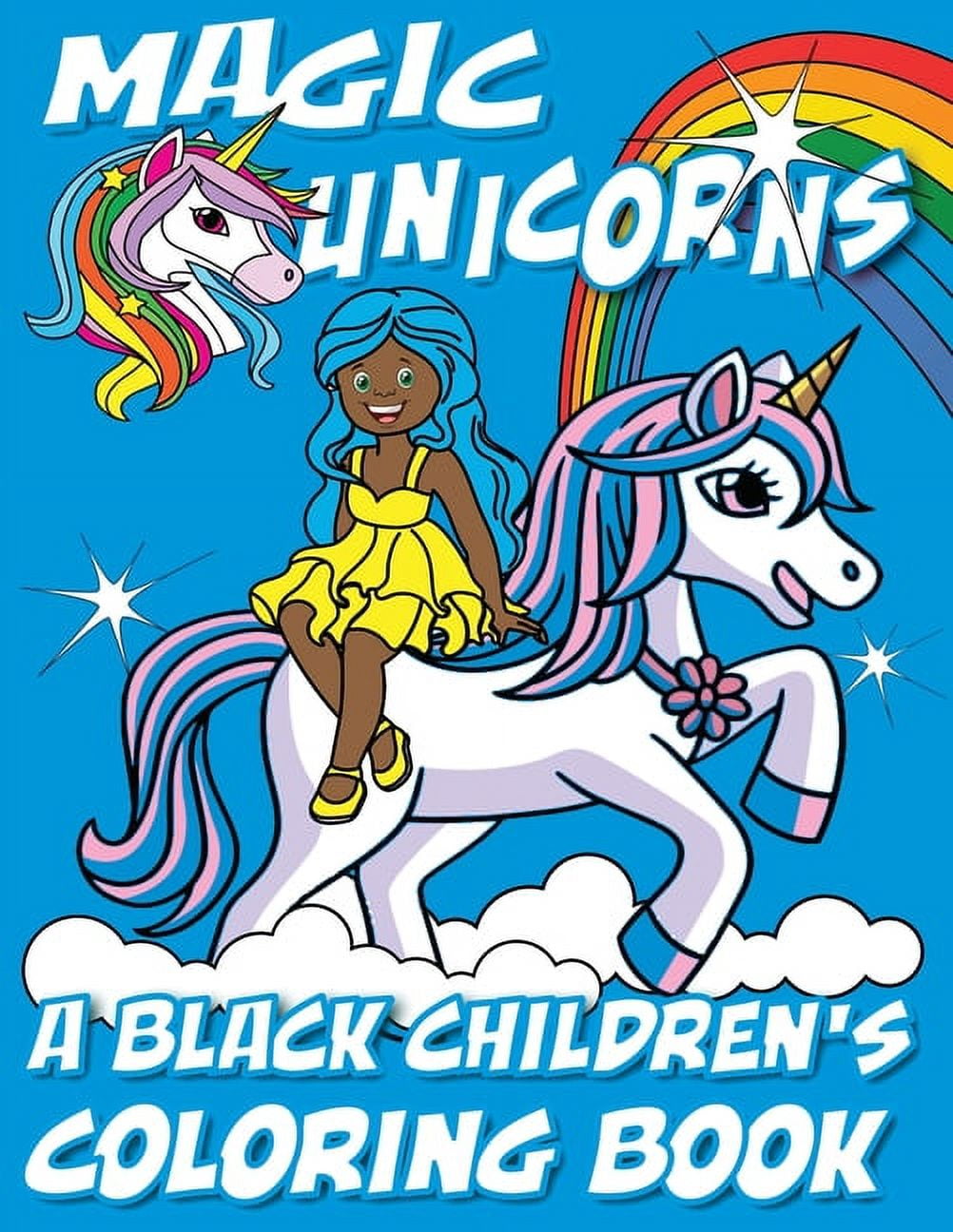Black Children's Coloring Books: Magic Unicorns - A Black Children's ...