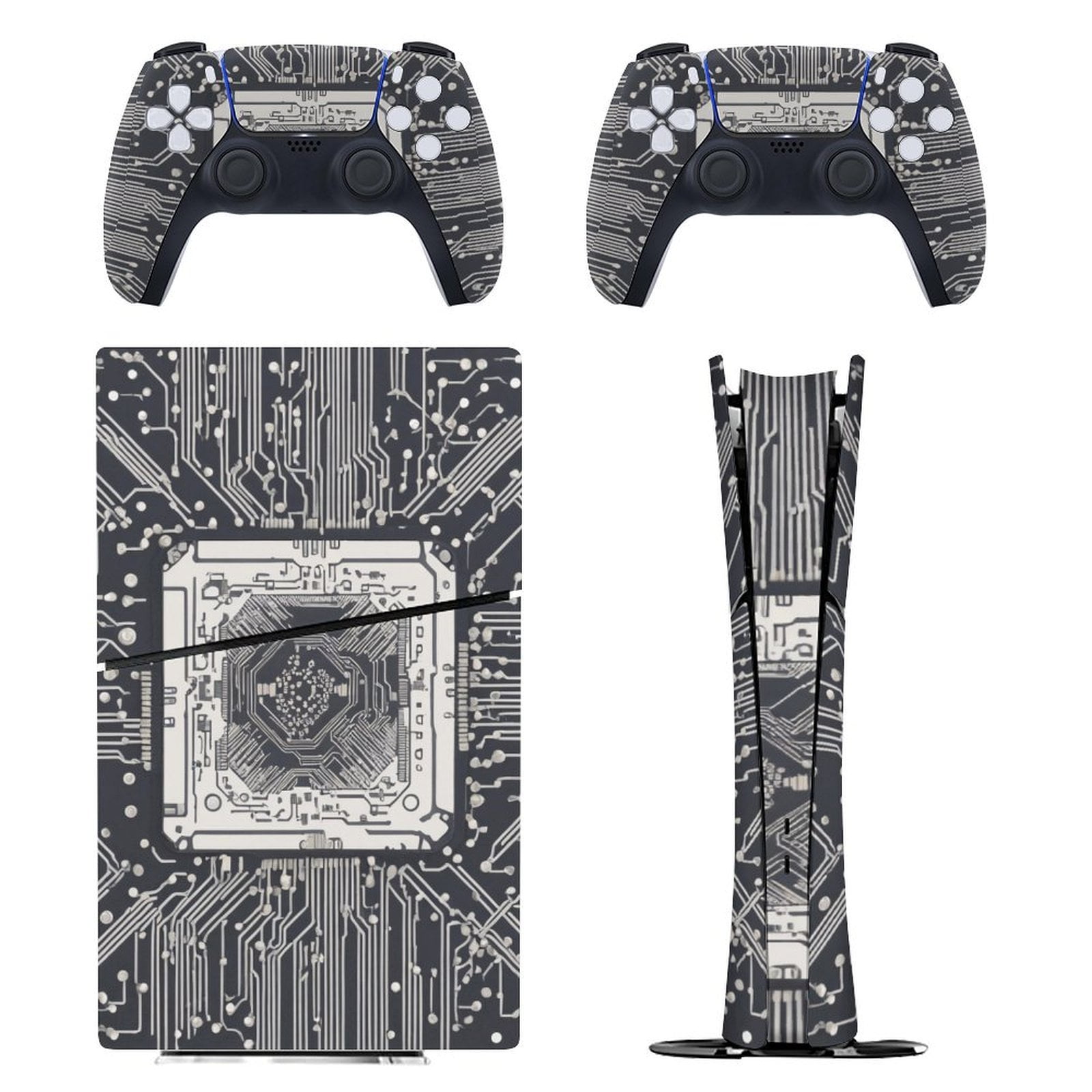 Black Chip Console Skin Bundle for PS5 Pro Slim Disc & Digital / PS4 ...