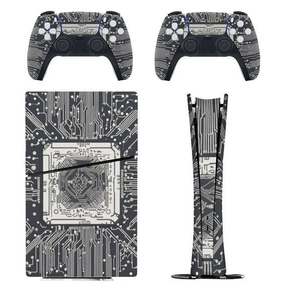 Black Chip Console Skin Bundle for PS5 Pro Slim Disc & Digital / PS4 ...